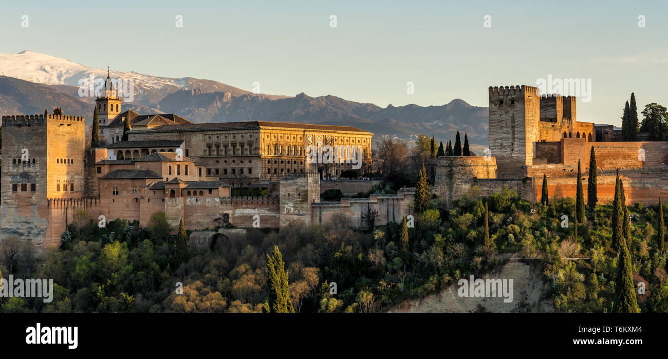 View of Alhambra Palace in Granada, Spain in Europe Stock Photo - Alamy