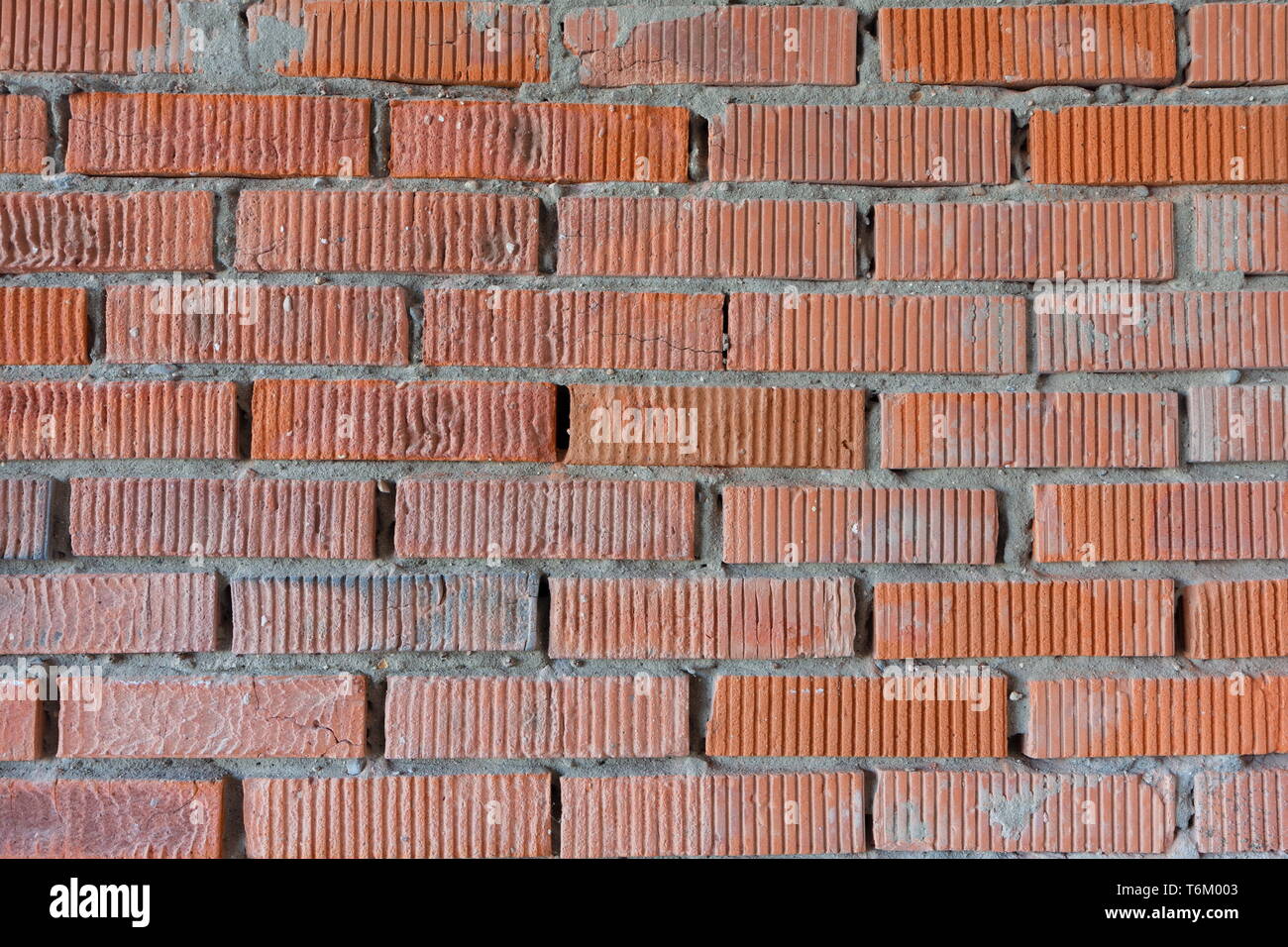 The texture of the walls of the construction of porous brick Stock ...