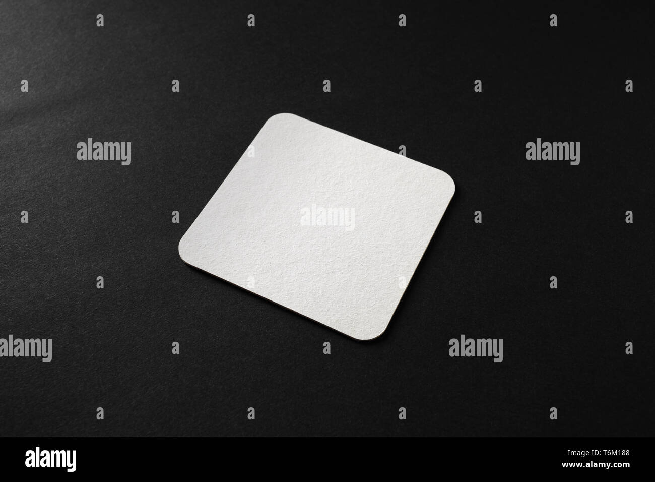 Square beer coaster Stock Photo - Alamy