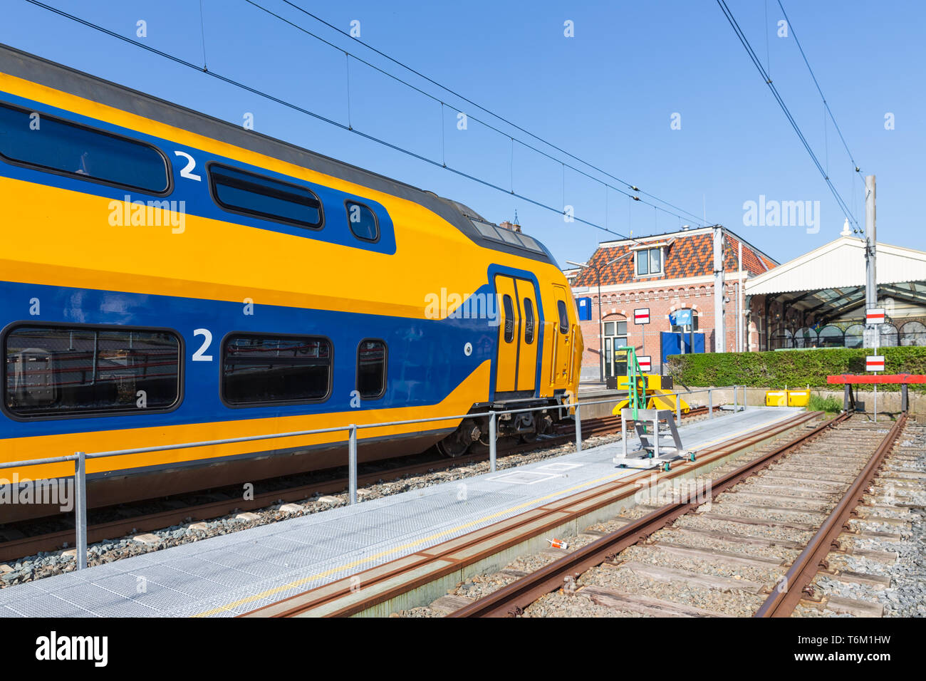 Dutch intercity train at railway station of Enkhuizen Stock Photo - Alamy