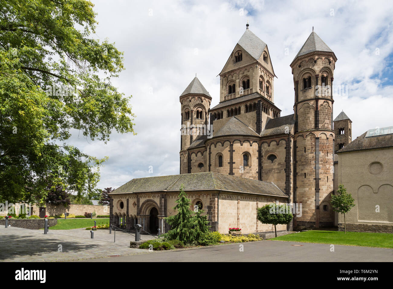 Medieval benedictine Abbey in Maria Laach, Germany Stock Photo - Alamy