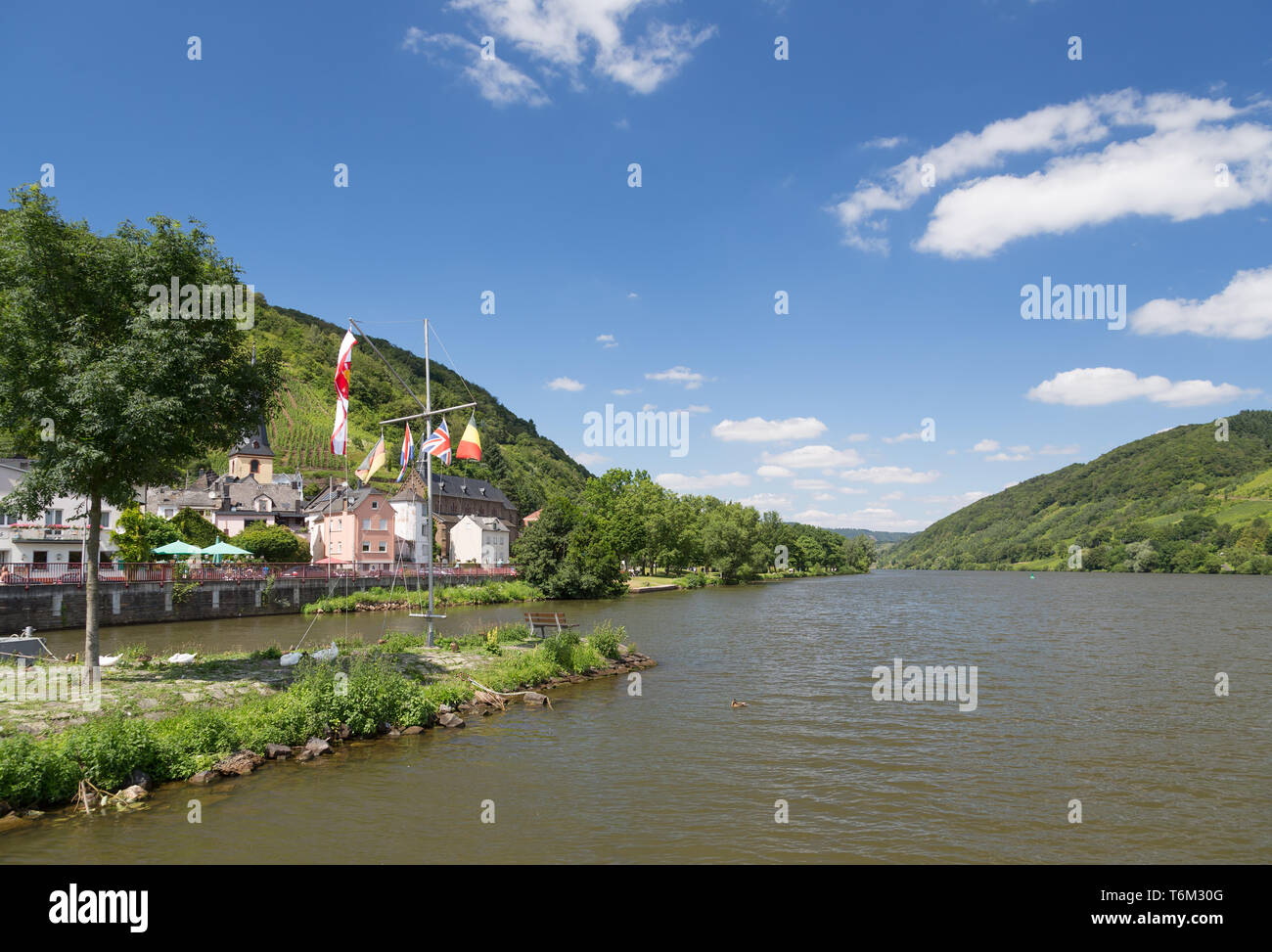 Village Alf along river Moselle in Germany Stock Photo - Alamy