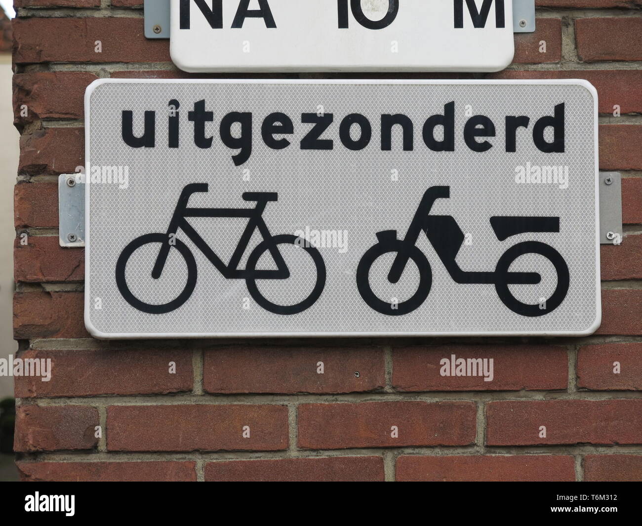 Road signs for cyclists in Holland can be different; this one says ...