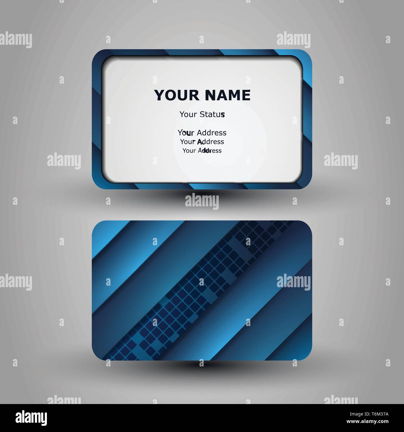 Abstract Colorful Business Card Template Creative Design, Back and ...