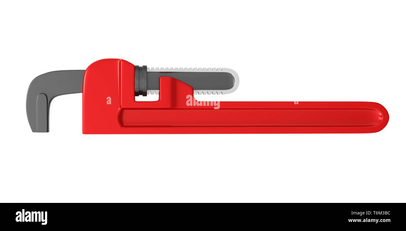 Pipe Wrench Isolated Stock Photo - Alamy