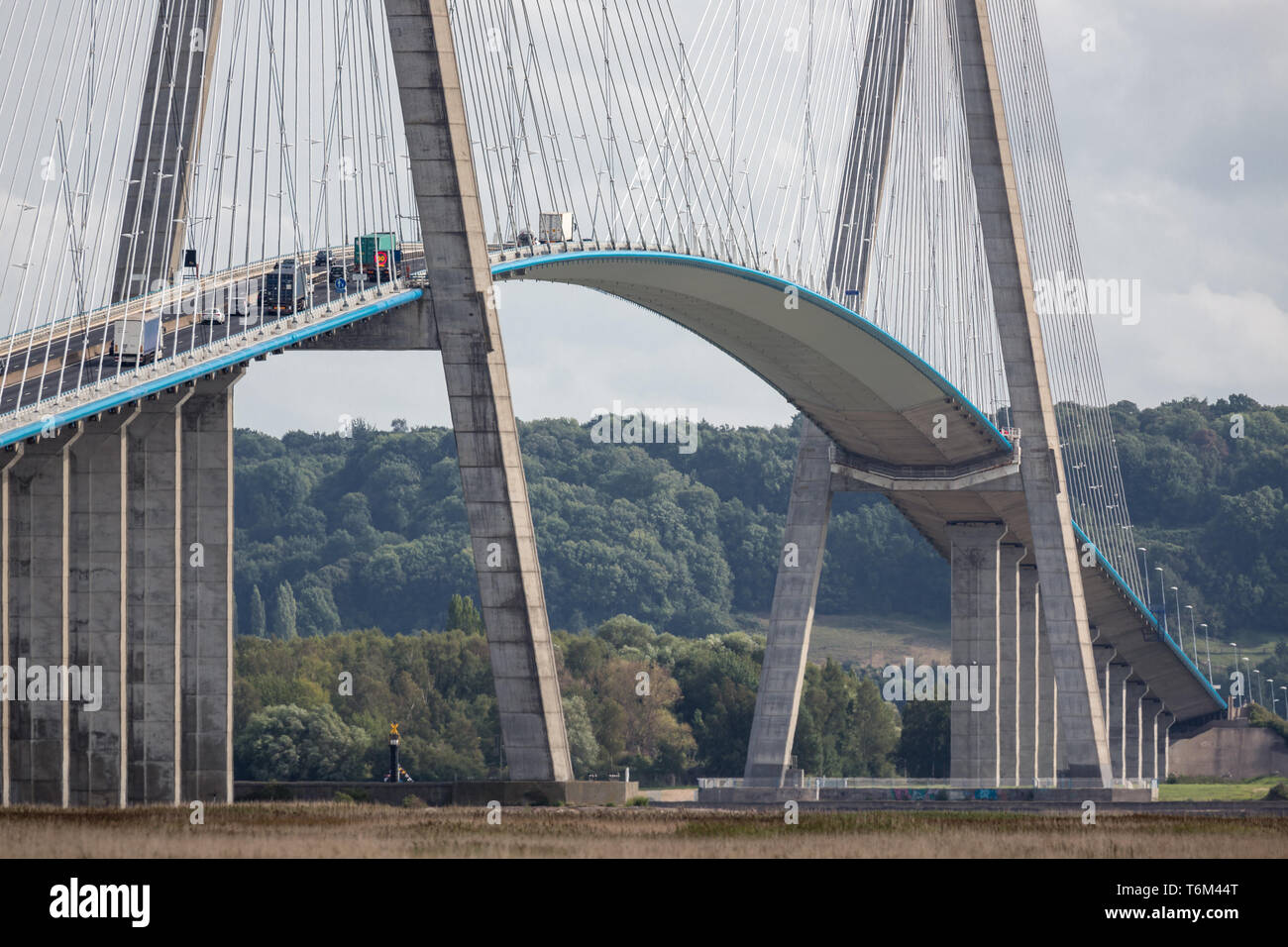 Pillar bridge pont de normandie hi-res stock photography and images - Alamy