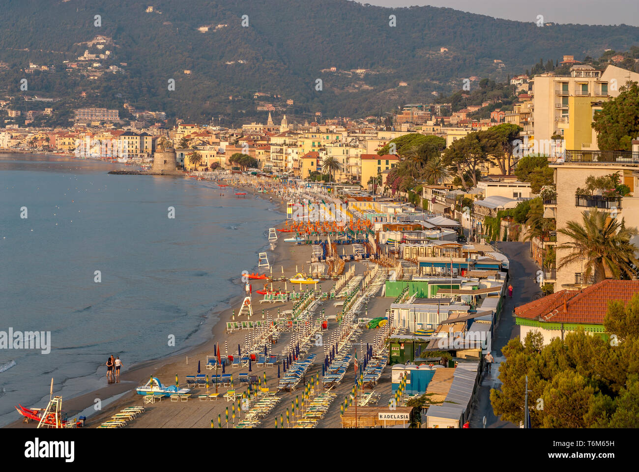 Alassio beach hi-res stock photography and images - Alamy
