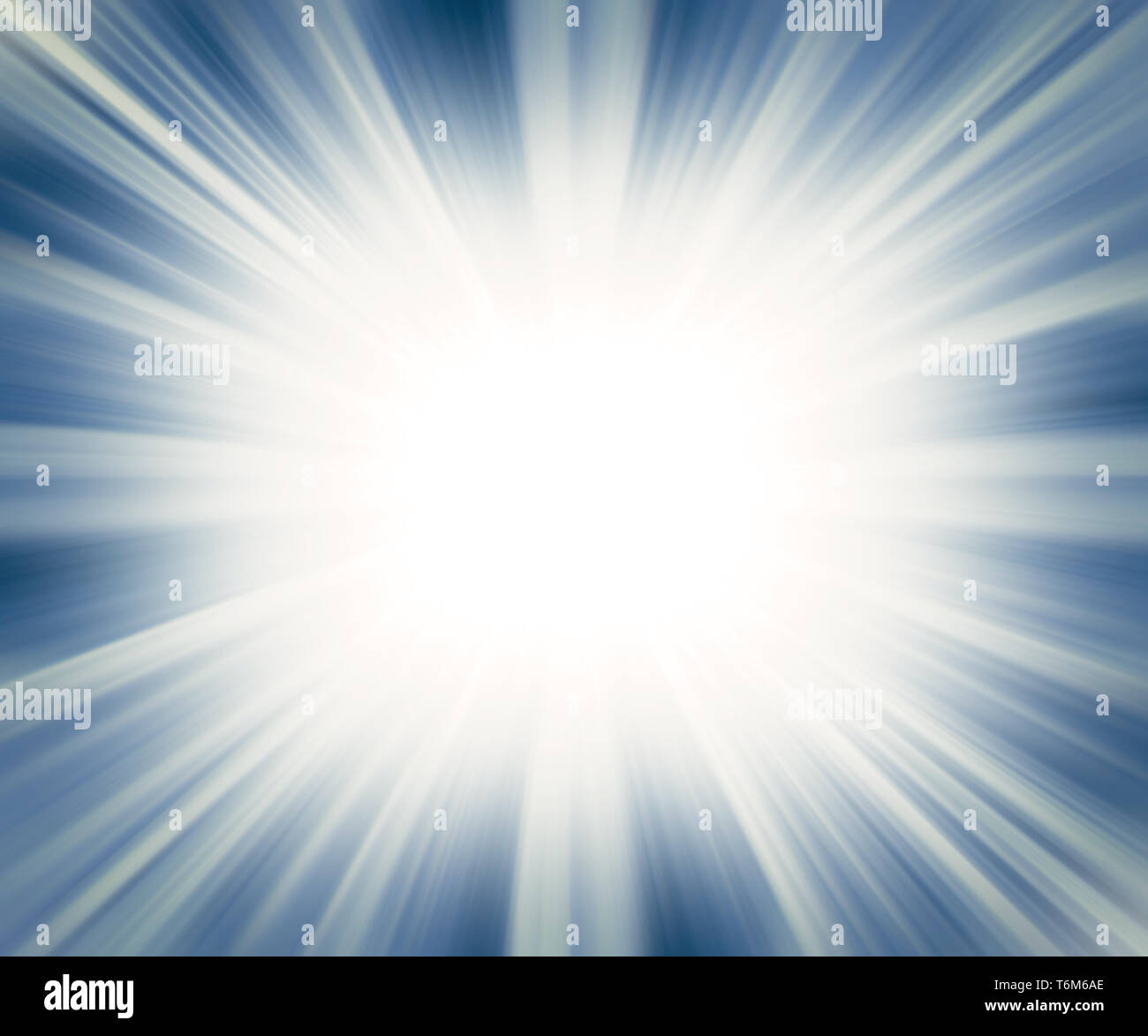 Vintage blue starburst flash border Stock Photo - Alamy