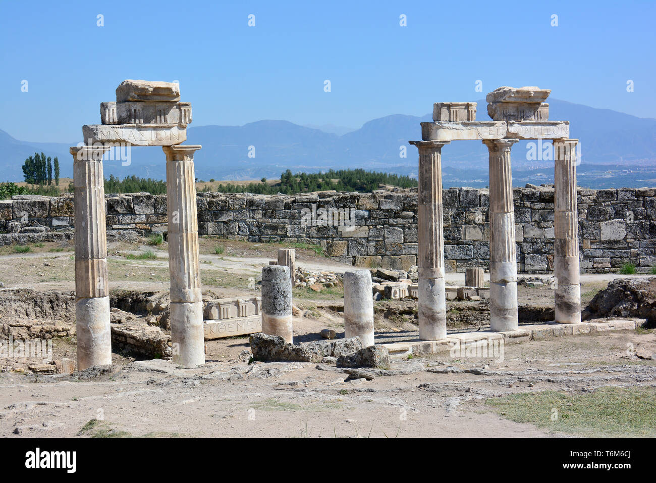 Hierapolis, ancient Roman necropolis ruins, Turkey, UNESCO World ...