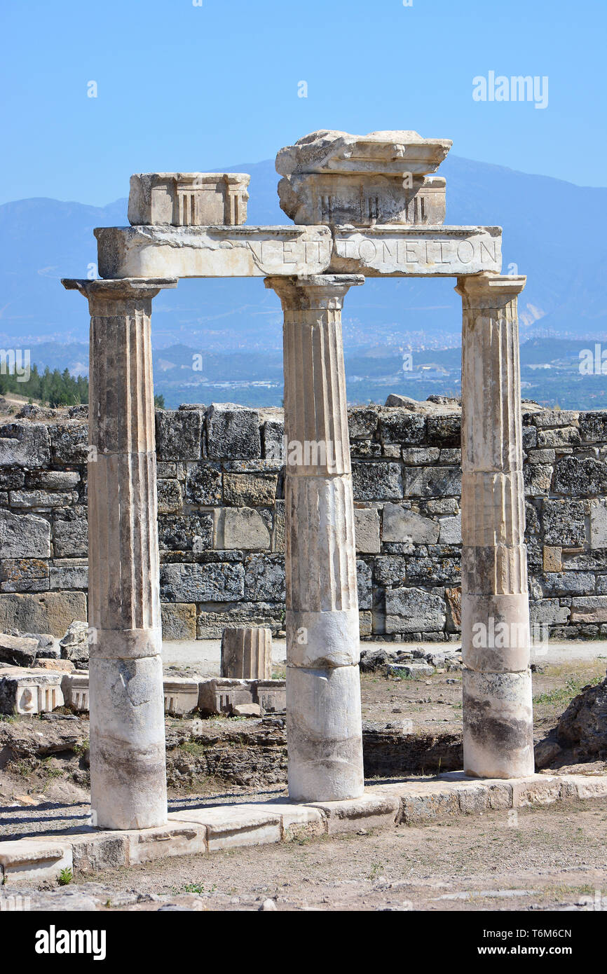 Hierapolis, ancient Roman necropolis ruins, Turkey, UNESCO World ...