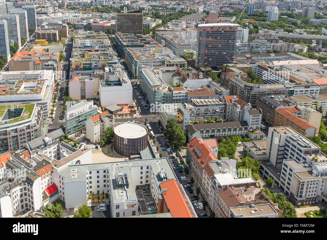 Aerial view of apartment buildings in Berlin, Germany Stock Photo - Alamy
