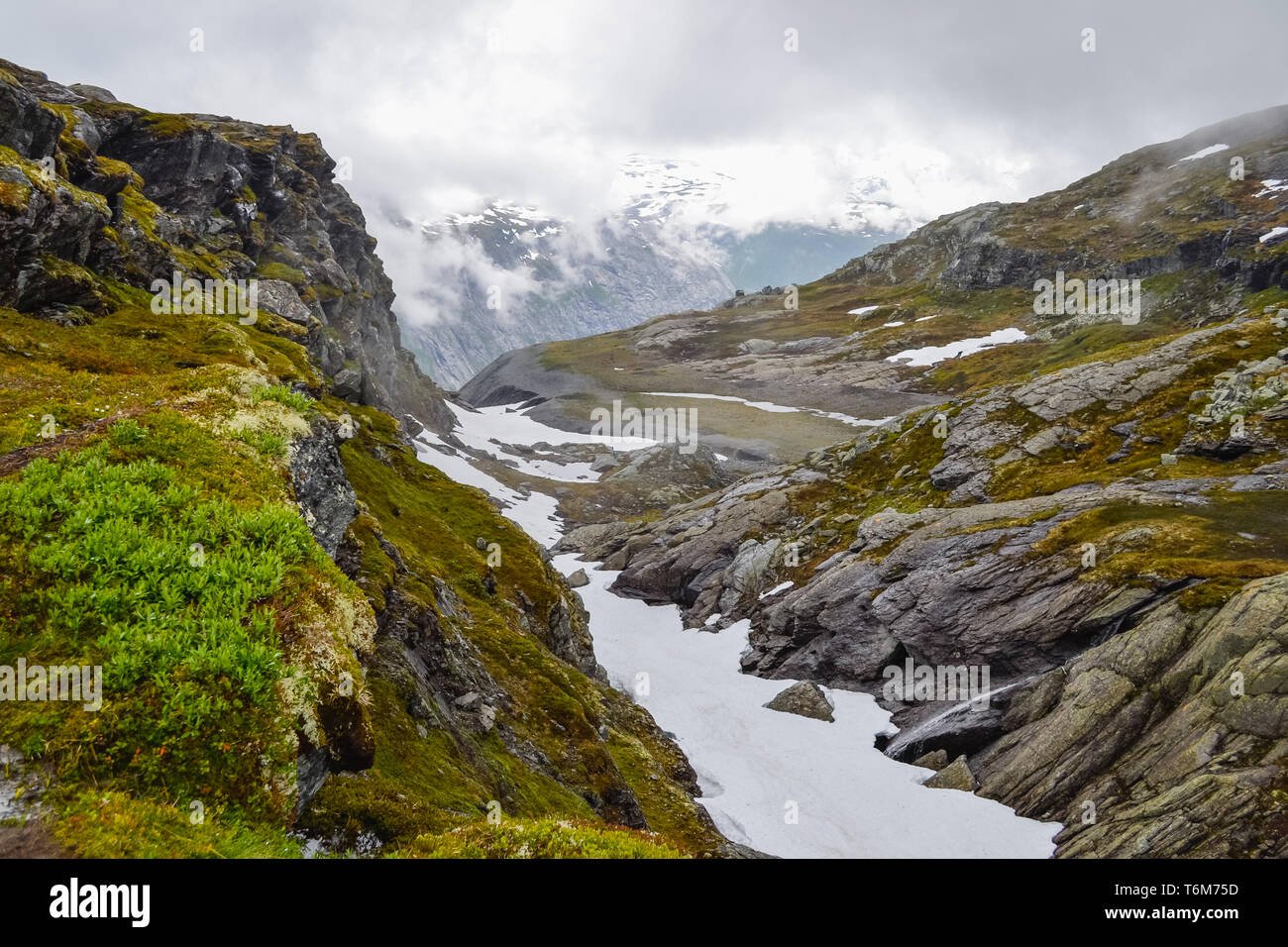 Hike starts from town called Odda. Trolltunga hike, Lake ...