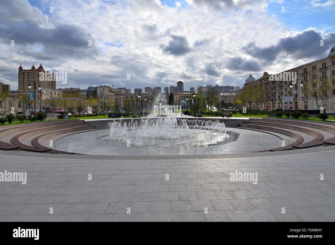 30-04-2019.Baku.Azerbaijan.The capital of modern Azerbaijan, located on ...