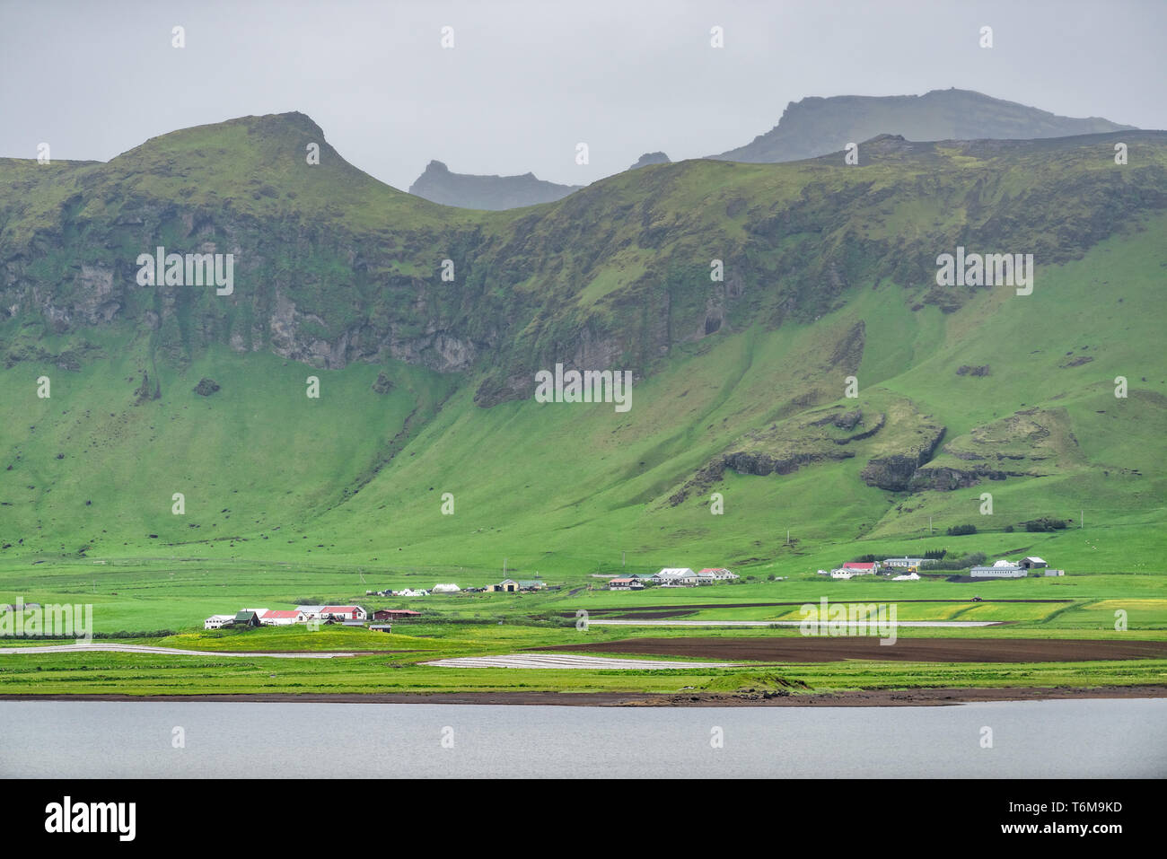 Landscape view of green mountain on cloudy day southern ring road and ...