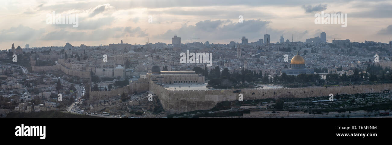 Israel aerial view temple mount hi-res stock photography and images - Alamy