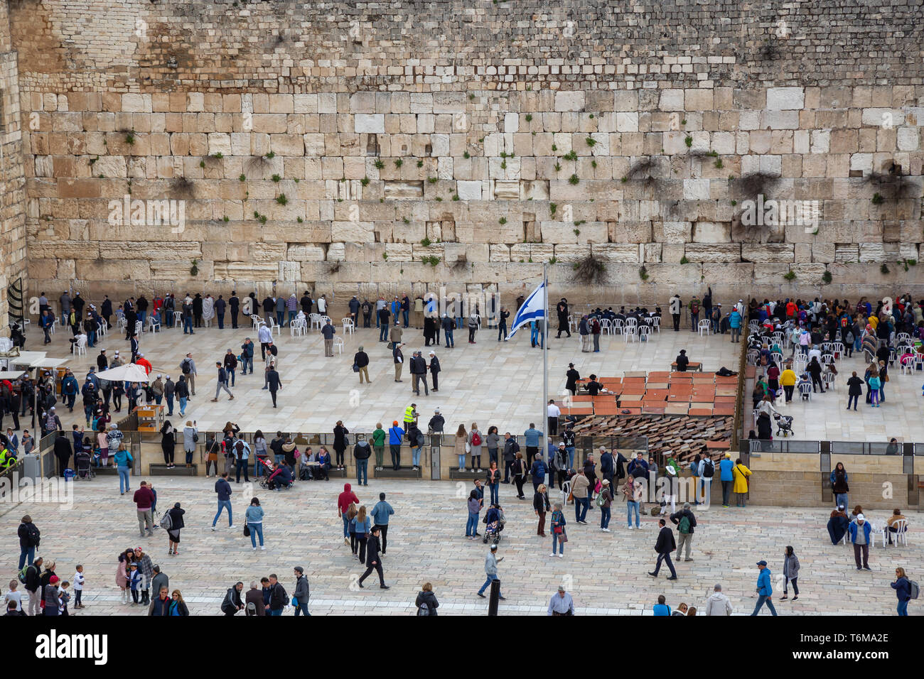 Western wall jerusalem aerial hi-res stock photography and images - Alamy