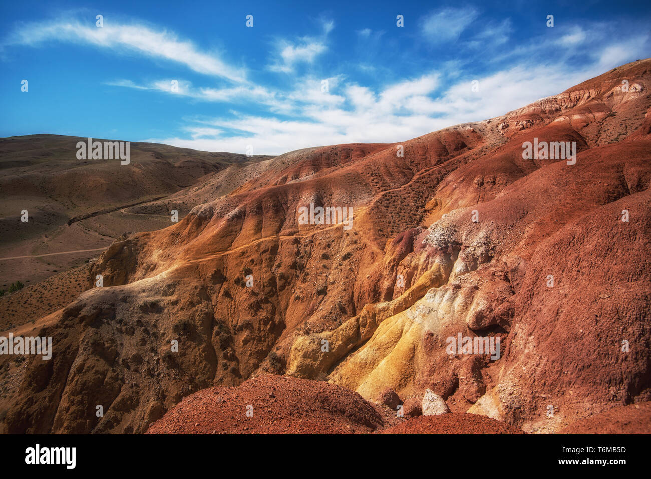 Valley of Mars landscapes Stock Photo - Alamy