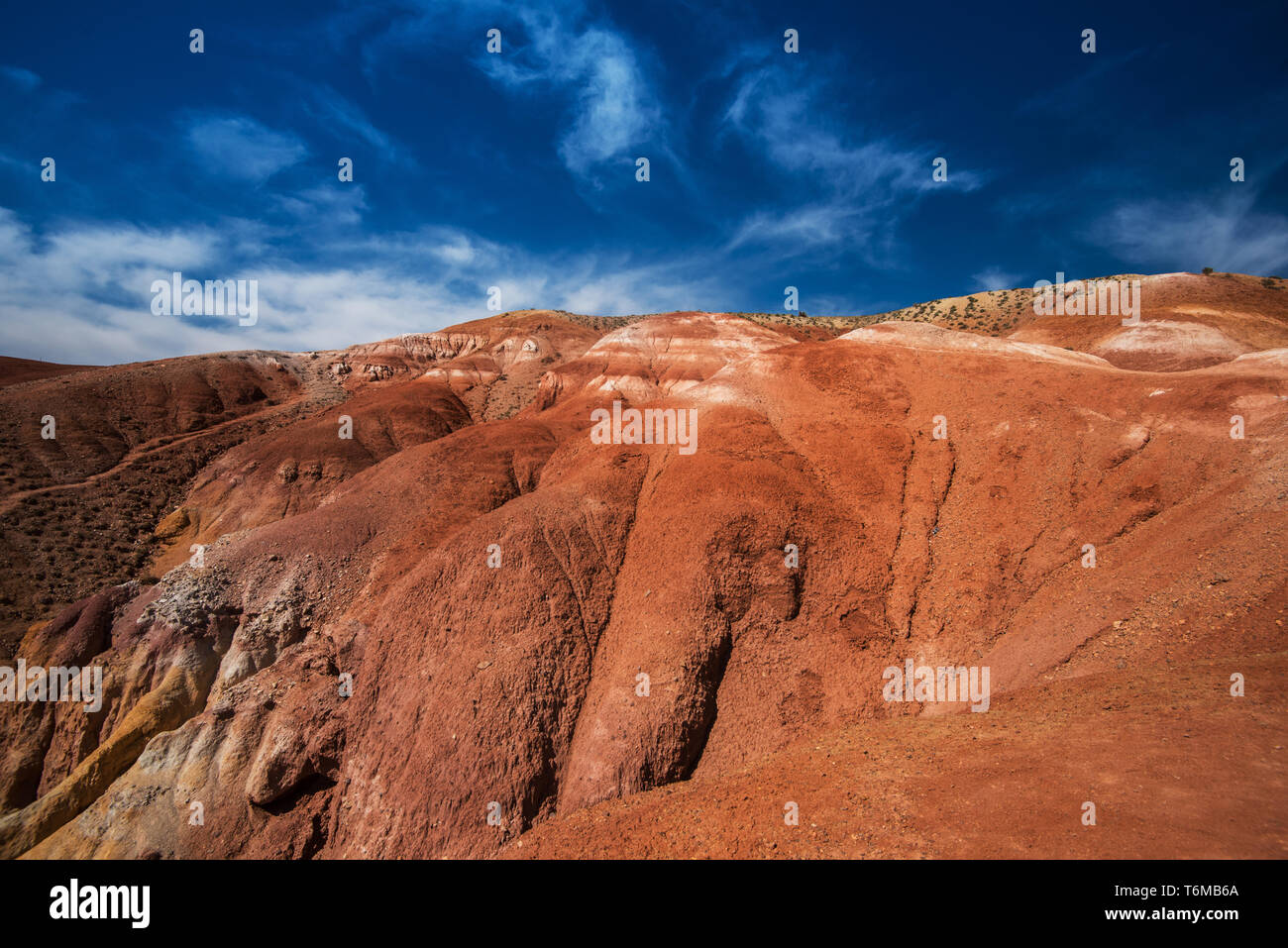 Valley of Mars landscapes Stock Photo - Alamy