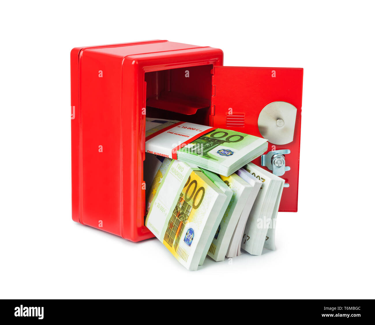 Safe with money Stock Photo - Alamy