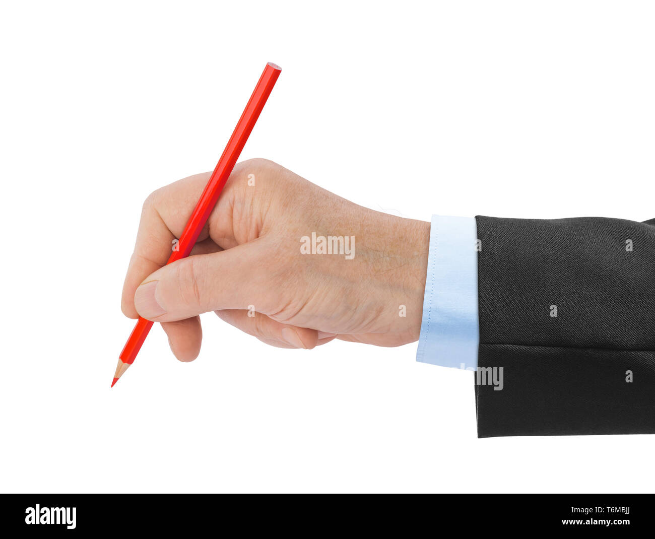 Pencil in hand Stock Photo - Alamy