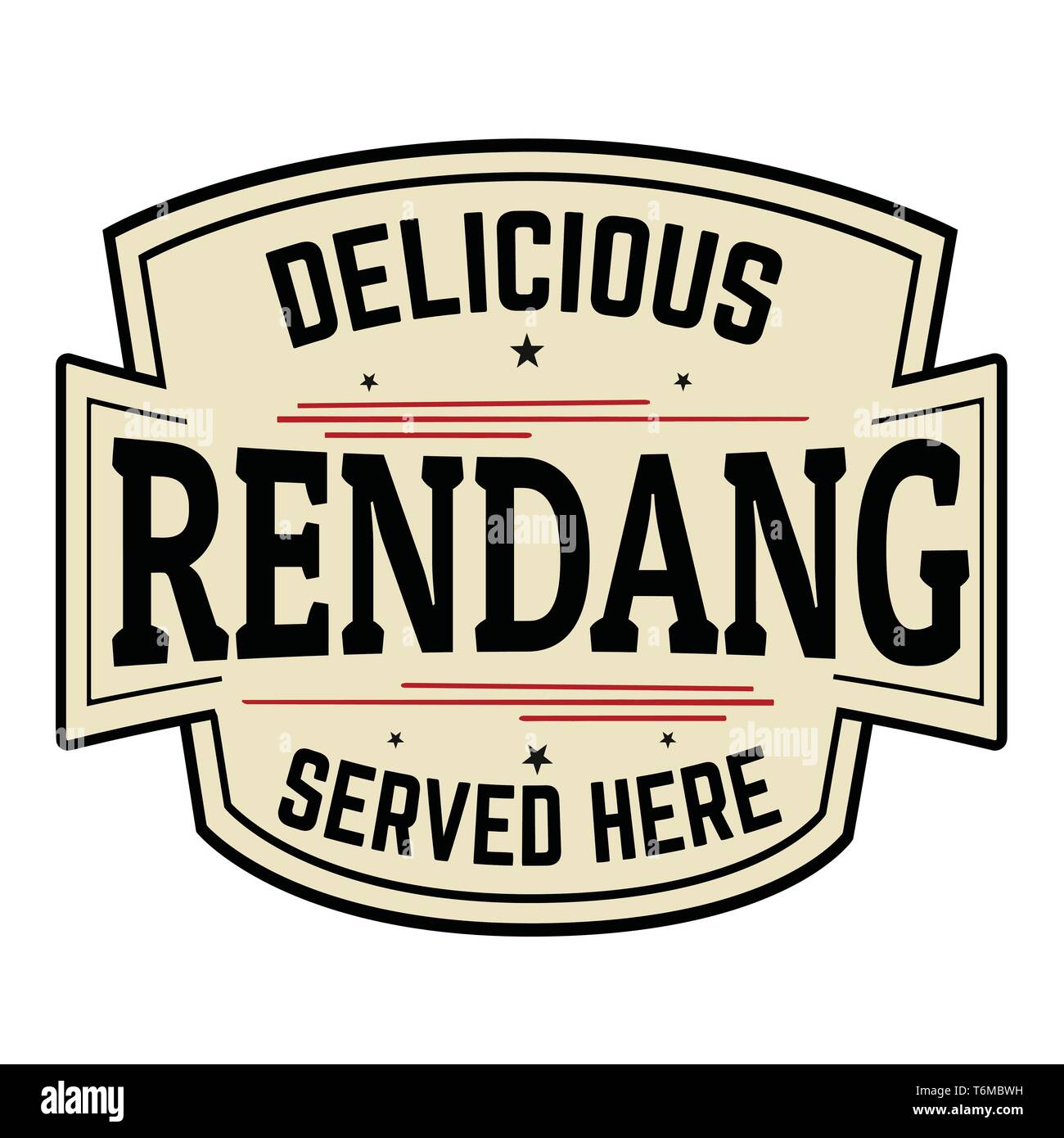 Beef rendang malaysia Stock Vector Images - Alamy