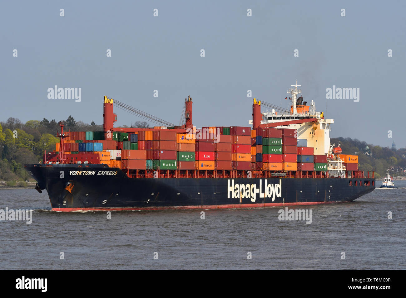 Container ship hamburg express hi-res stock photography and images - Alamy