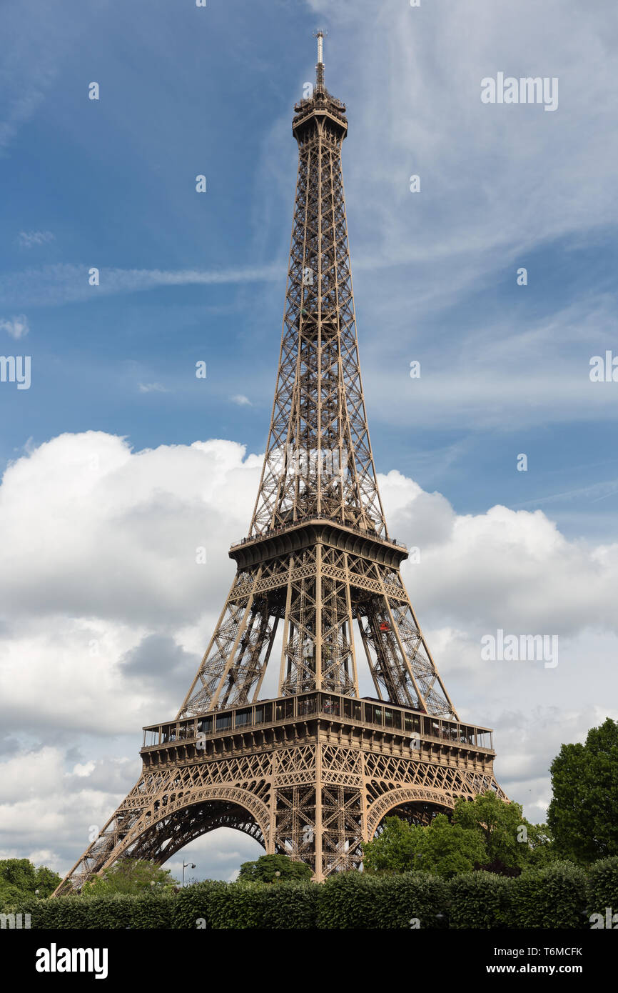 Eiffel tower, main attraction of Paris Stock Photo - Alamy