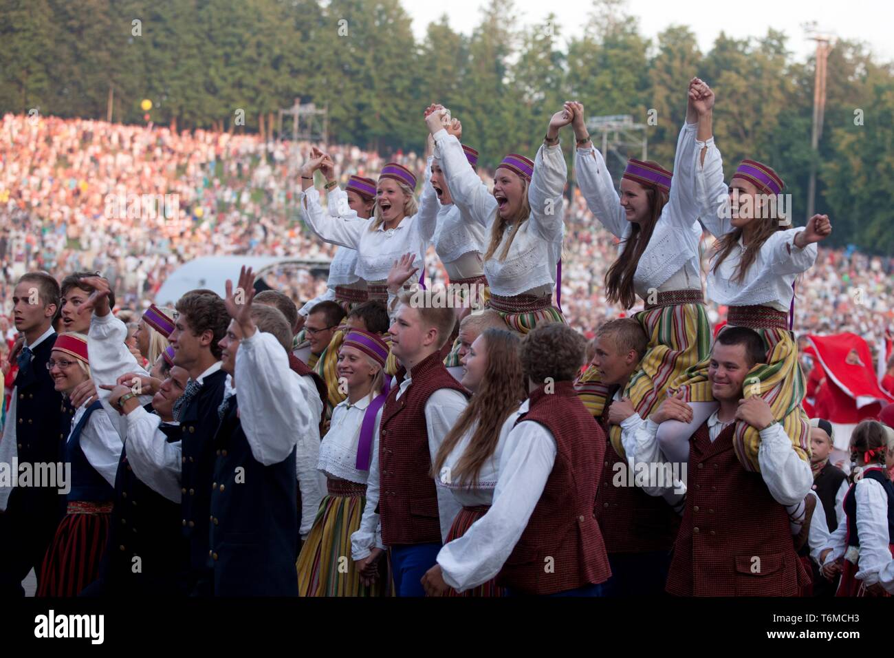 National costume procession hi-res stock photography and images - Alamy
