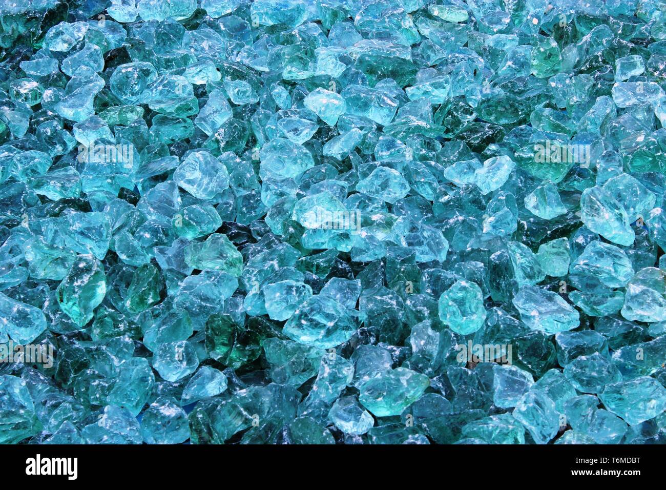 Blue glass Split Stock Photo - Alamy