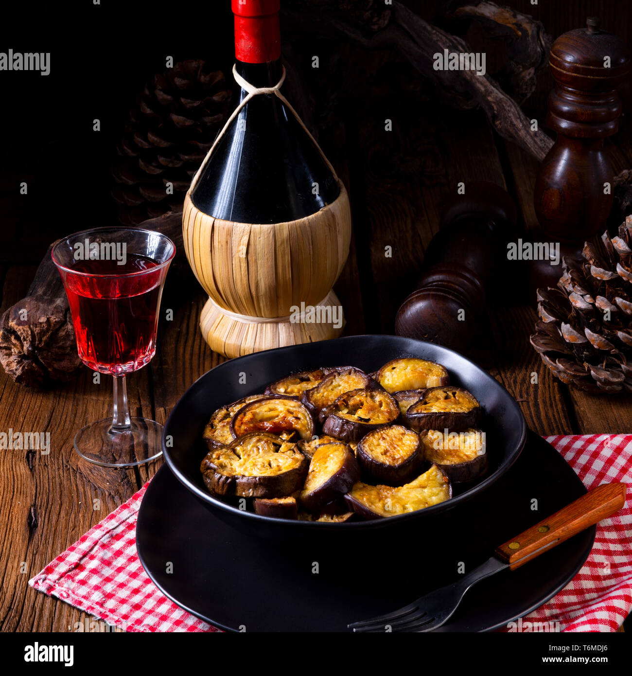 Melitzanes Tiganites - fried aubergines in the Greek style Stock Photo ...