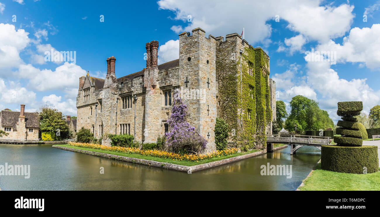Hever Castle and grounds in Kent near Edenbridge, the ancestral home of ...