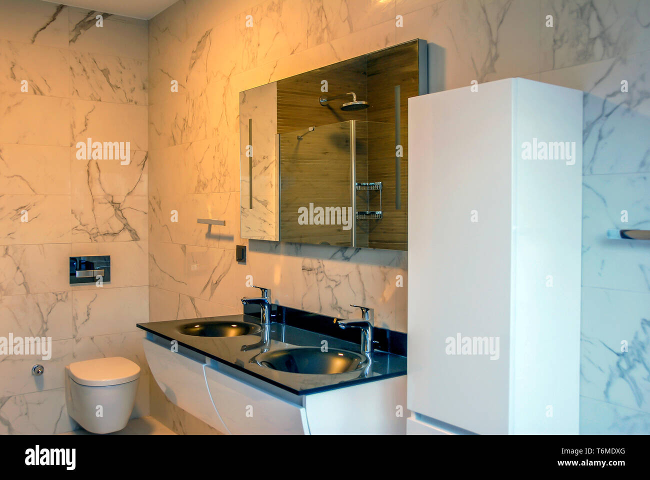 Istanbul, Turkey, 19 March 2015: Interior of the modern bathroom Stock ...