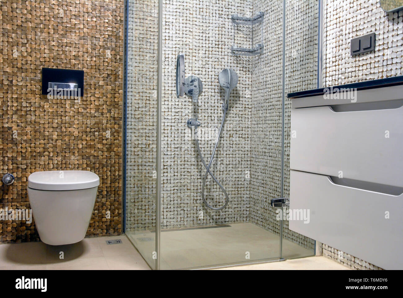 Istanbul, Turkey, 23 March 2015: Interior of the modern bathroom Stock ...