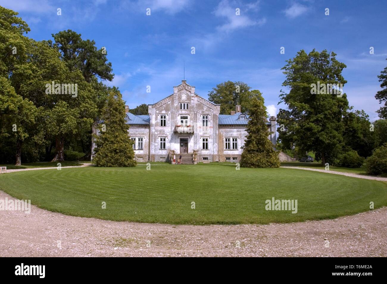 PÃ¤daste Manor in Muhumaa Stock Photo - Alamy