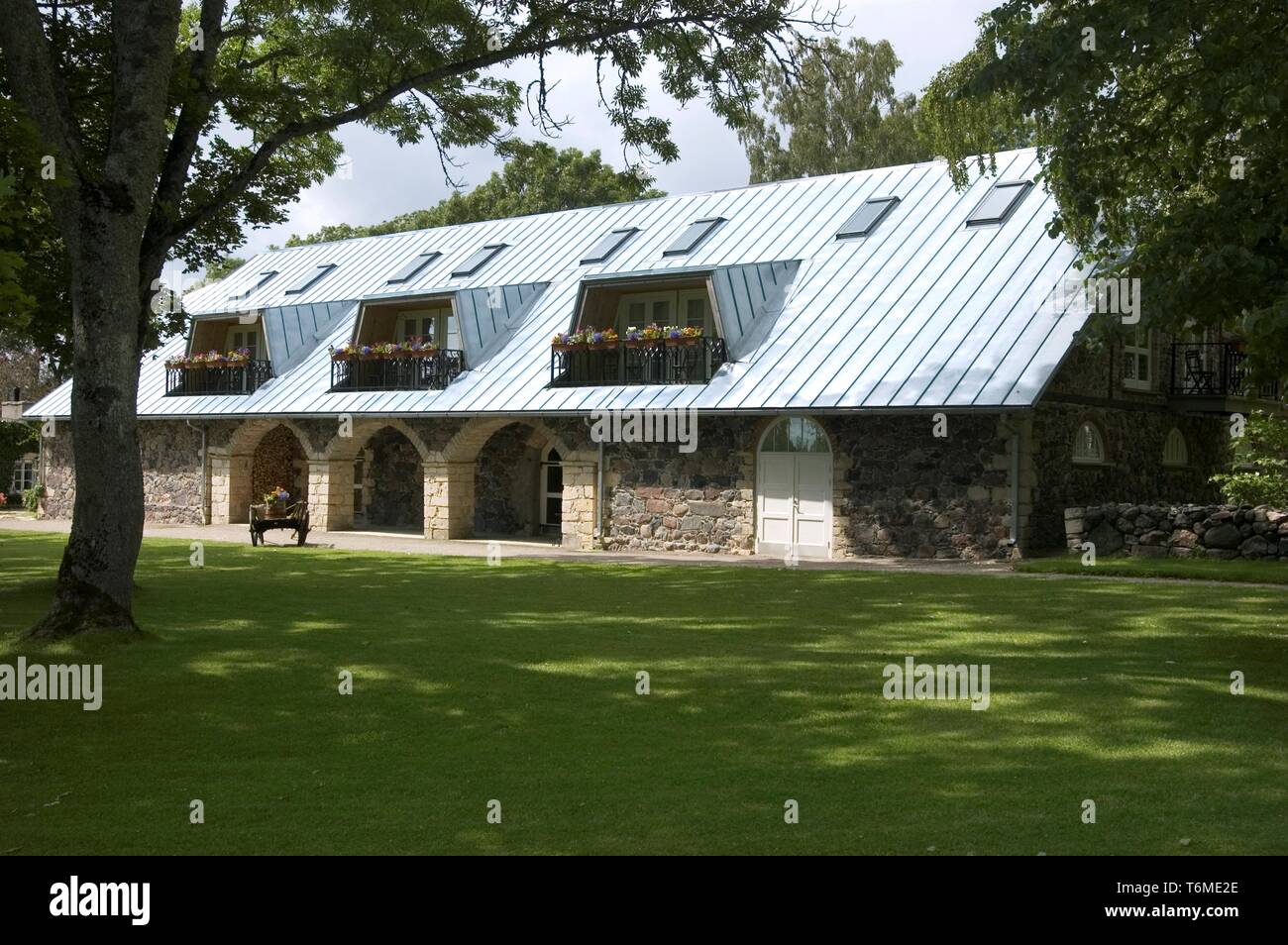 PÃ¤daste Manor in Muhumaa Stock Photo - Alamy