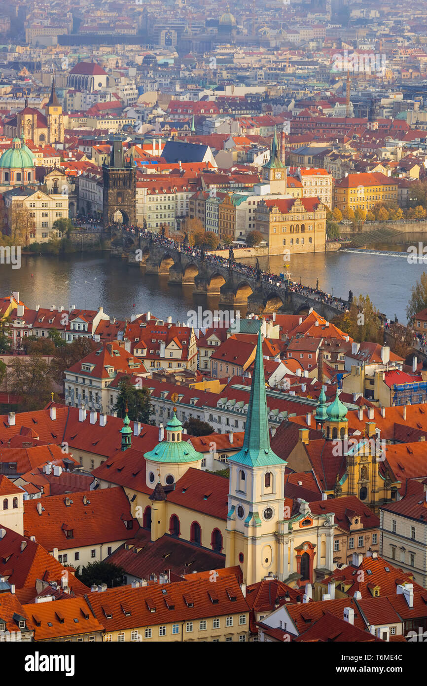 Cityscape of Prague - Czech Republic Stock Photo - Alamy