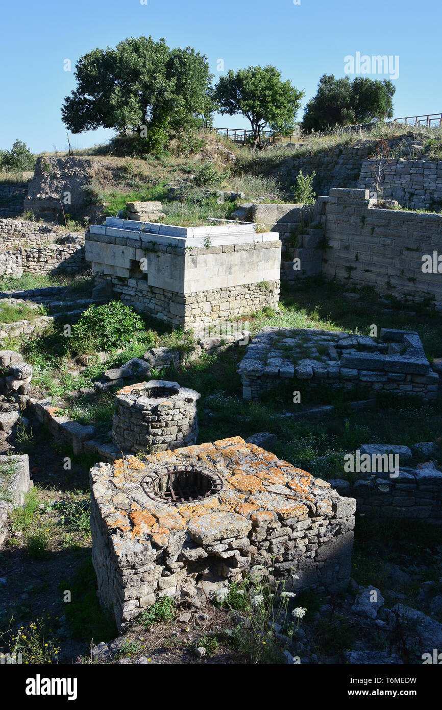 Ruins in Troy, Turkey Stock Photo - Alamy