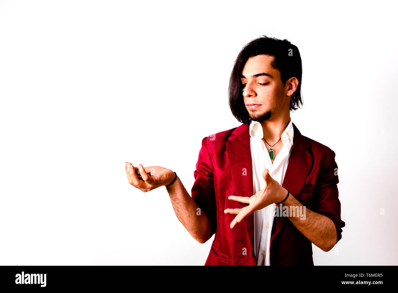Businessman throwing dice hi-res stock photography and images - Alamy