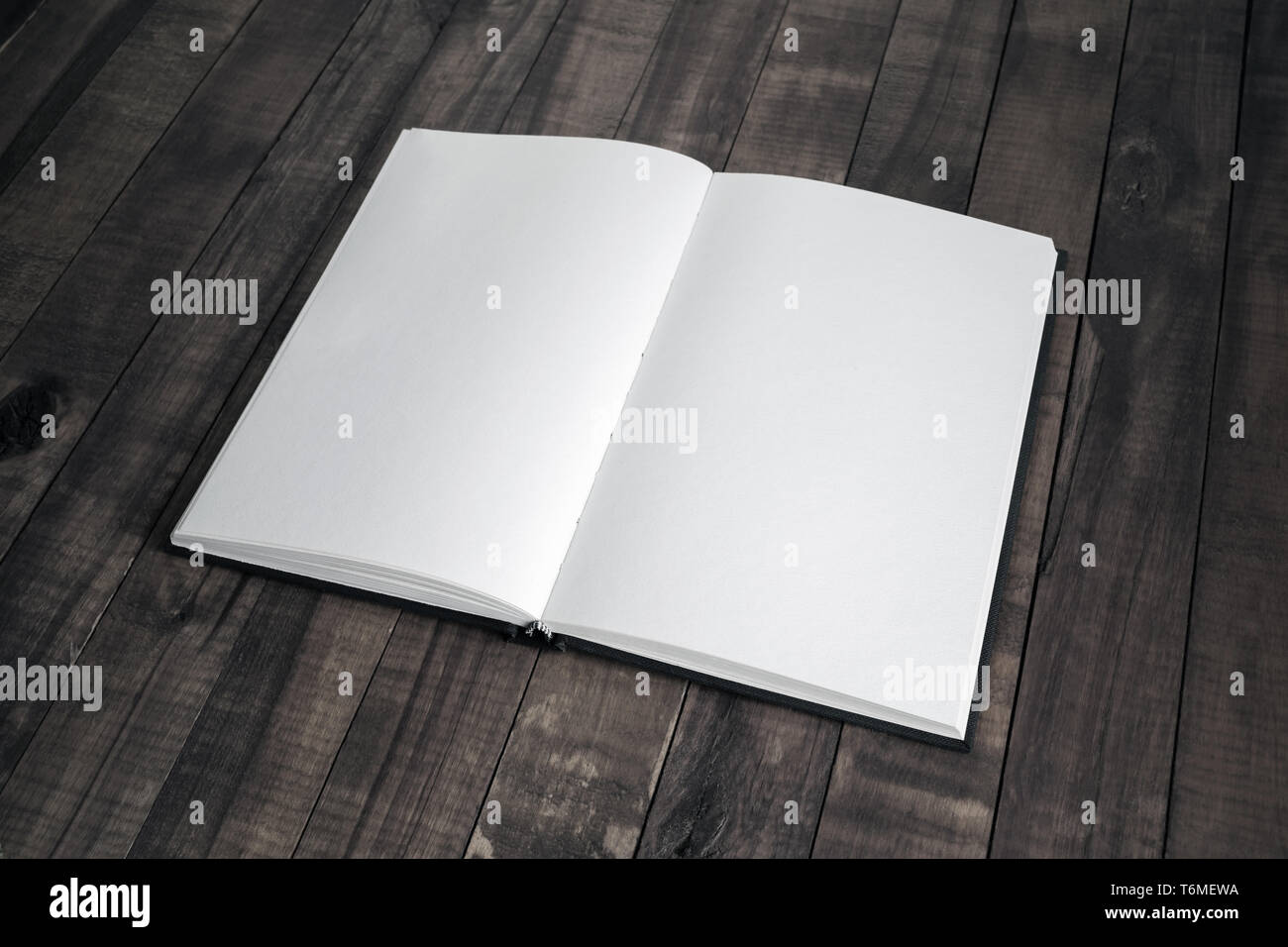 Blank open book mockup hi-res stock photography and images - Alamy