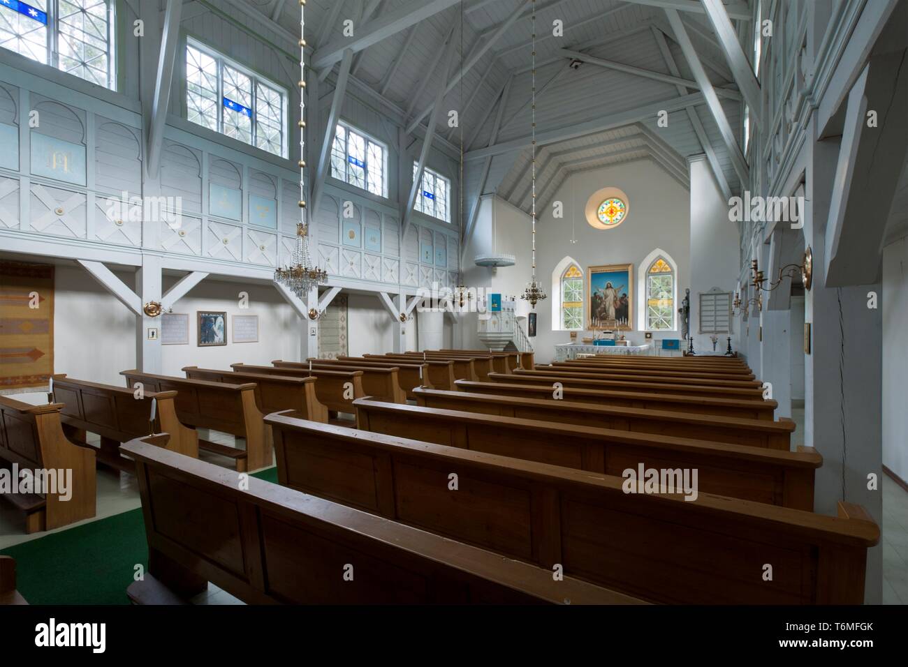 Church on Ruhnu Island Stock Photo - Alamy