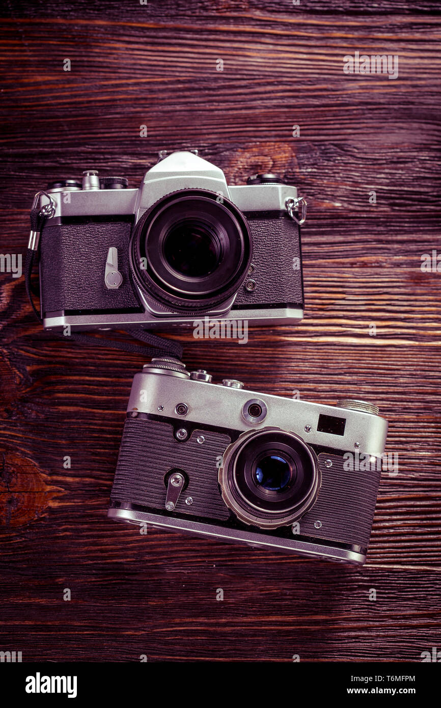Exposure meter and retro camera Stock Photo - Alamy