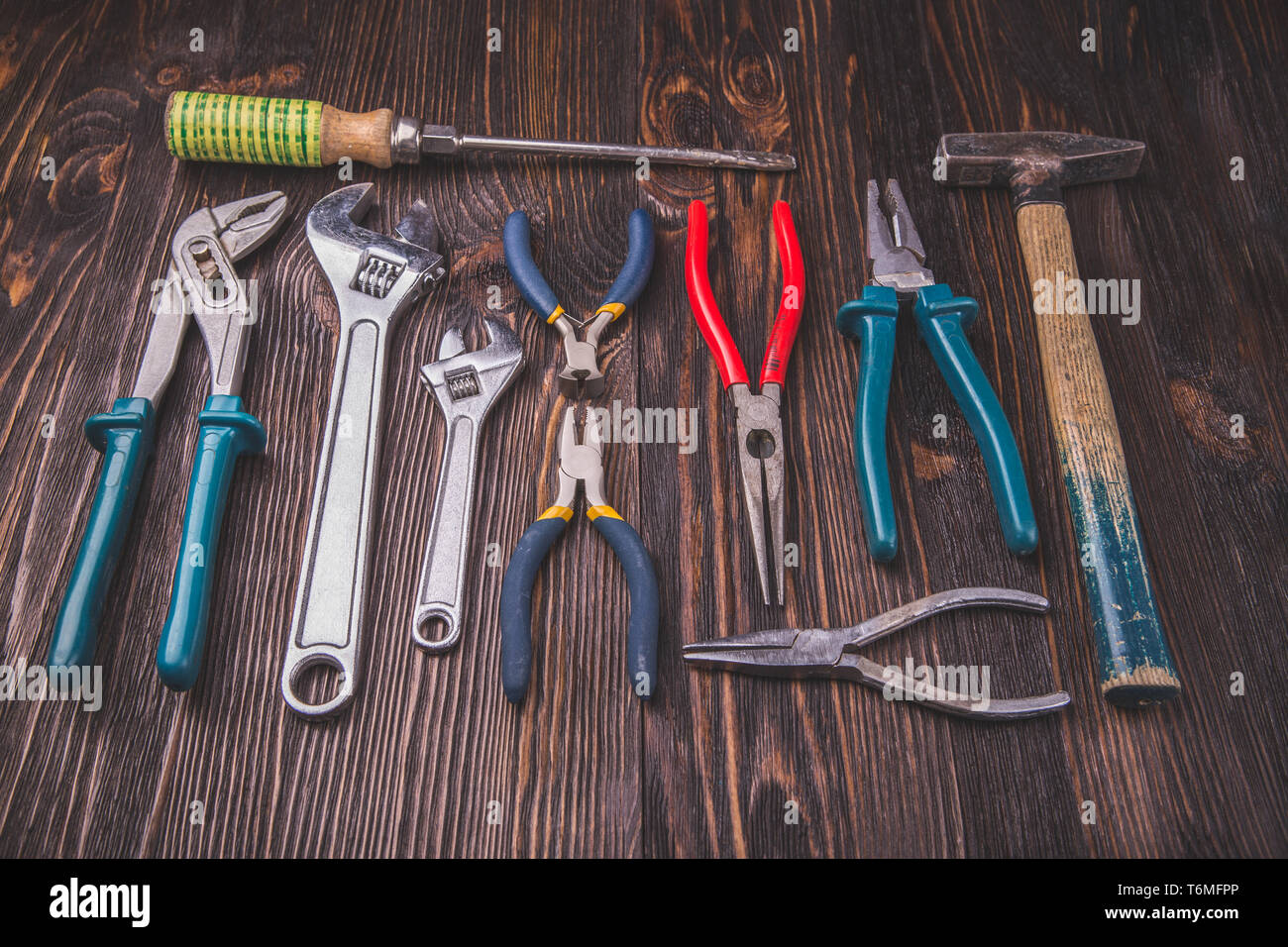 Work with tools hi-res stock photography and images - Alamy