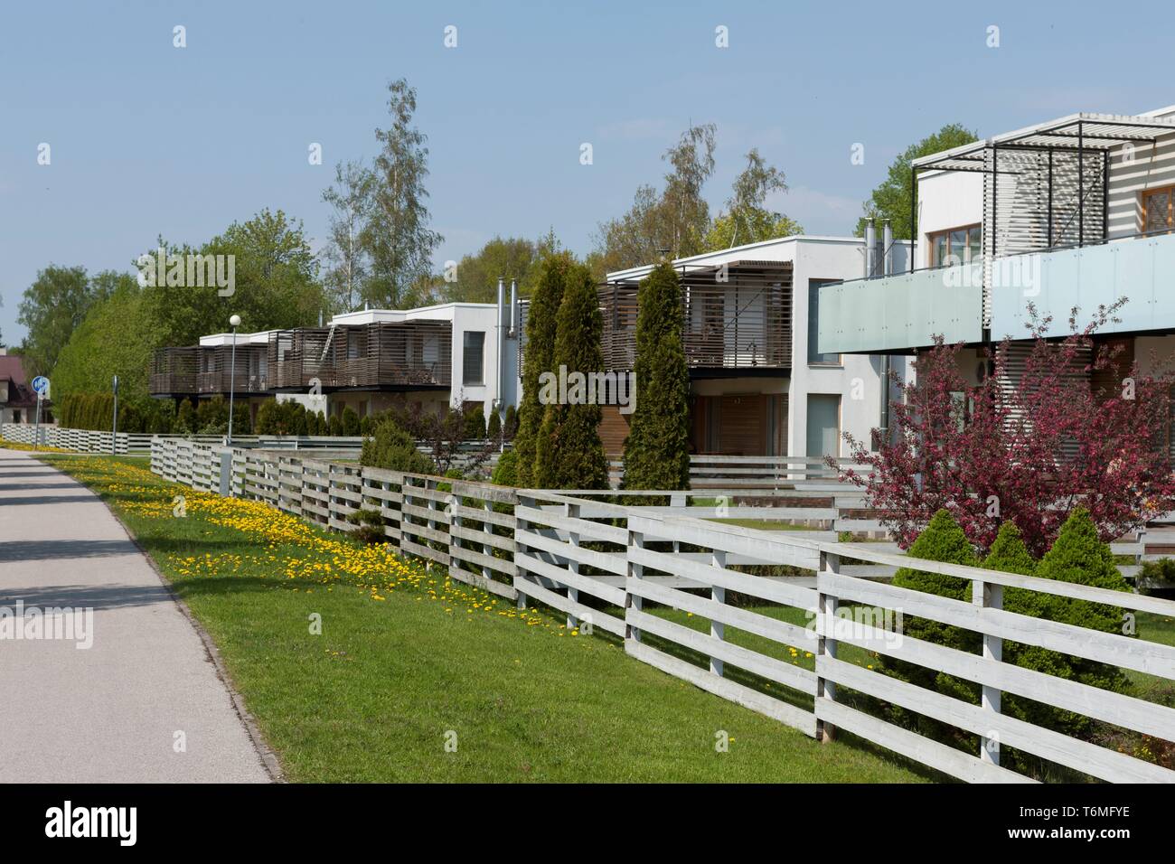 Buildings in Papli Street in PÃ¤rnu Stock Photo - Alamy