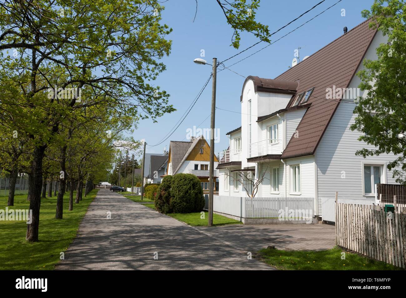Buildings in Kaarli Street in PÃ¤rnu Stock Photo - Alamy
