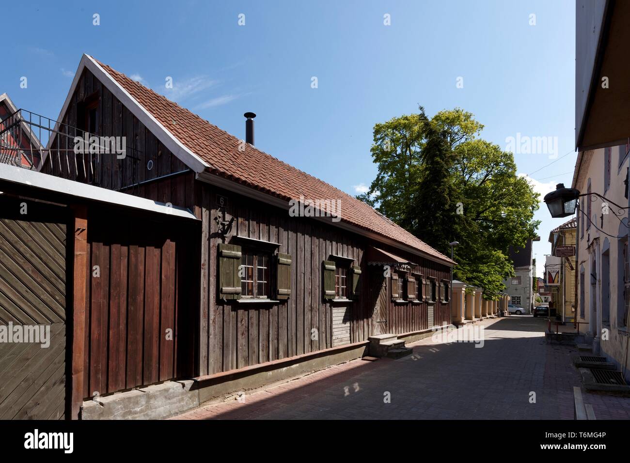 A wooden building in PÃ¤rnu Stock Photo - Alamy