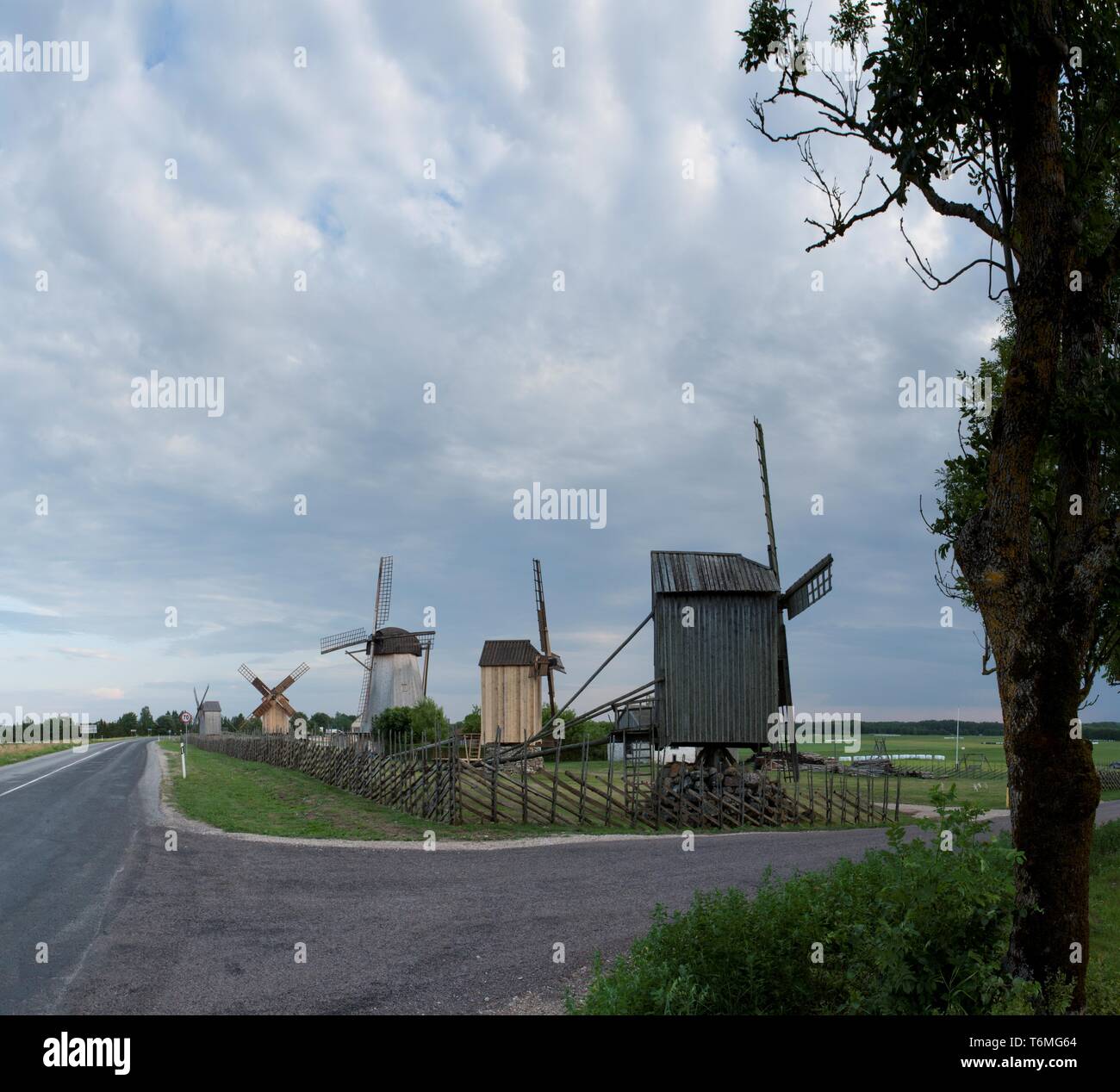 Angla windmills saaremaa hi-res stock photography and images - Alamy