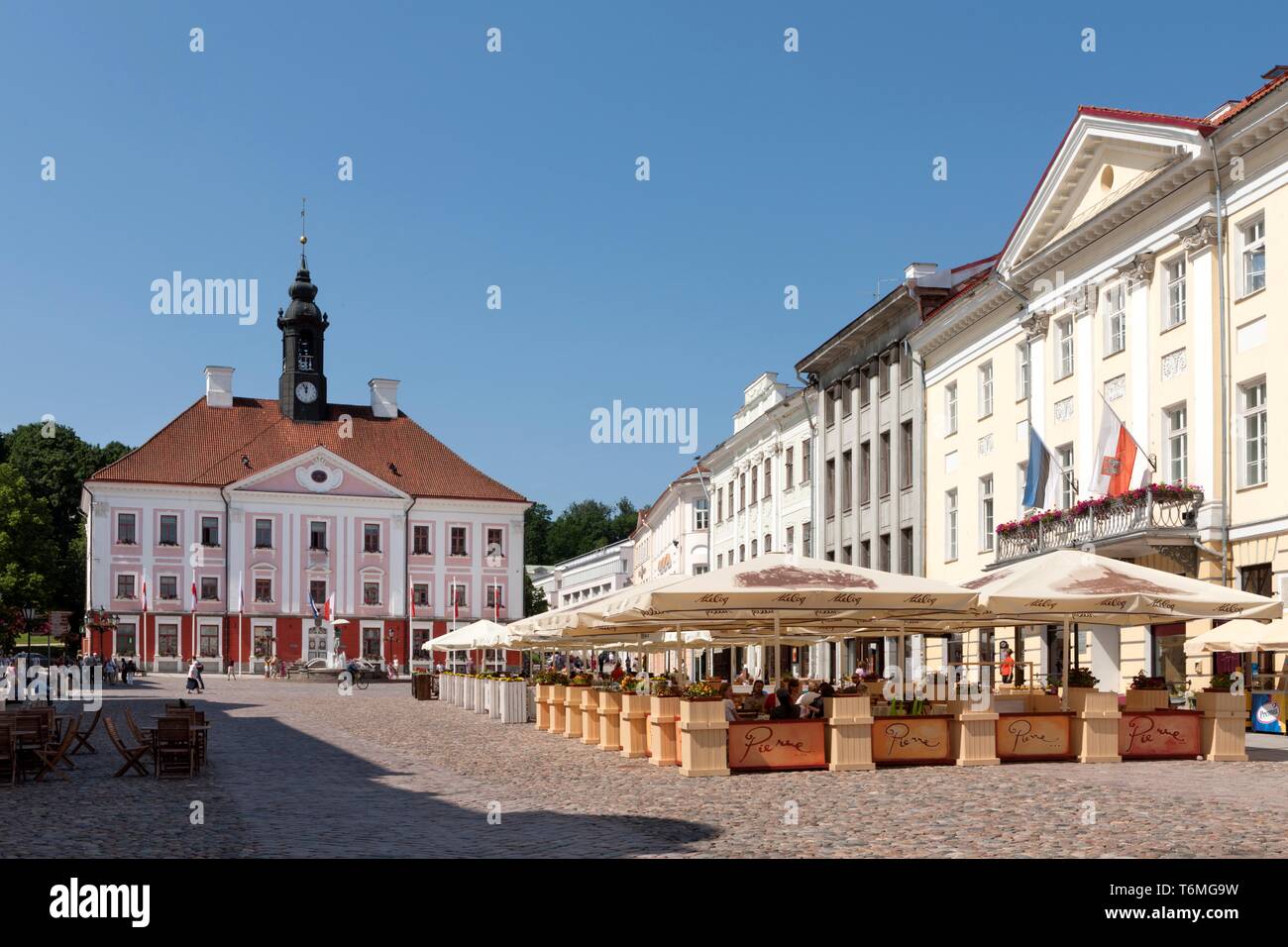 Town Hall Square in Tartu Stock Photo - Alamy