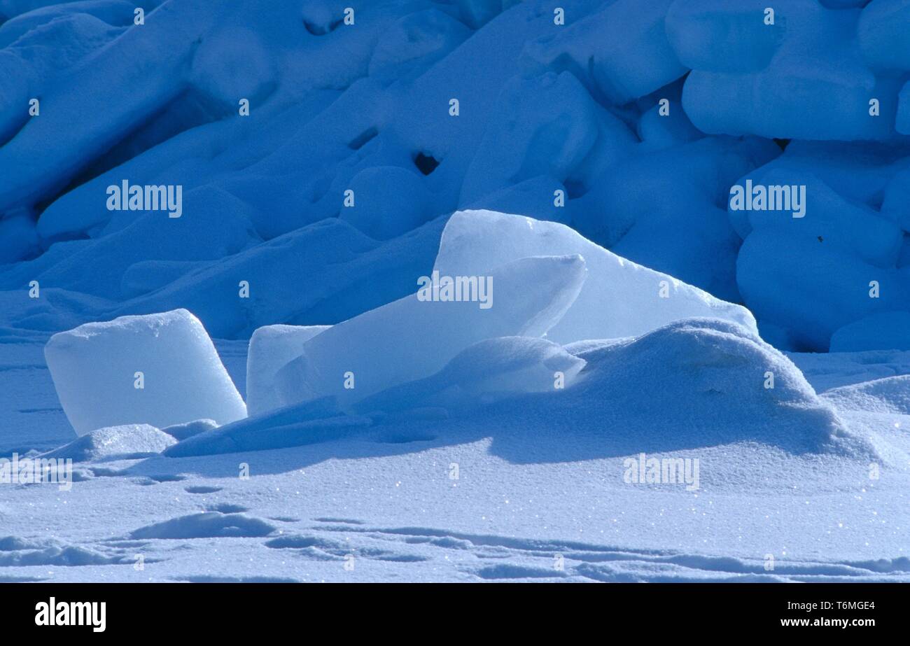 Blocks of Ice Stock Photo - Alamy