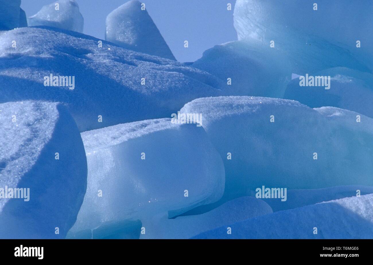 Blocks of Ice Stock Photo - Alamy