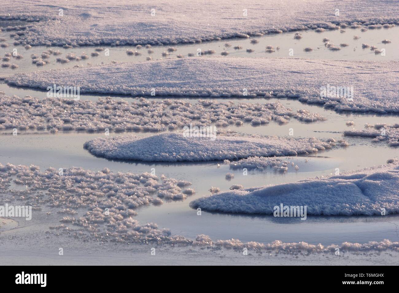 Water Surface in Winter Stock Photo - Alamy